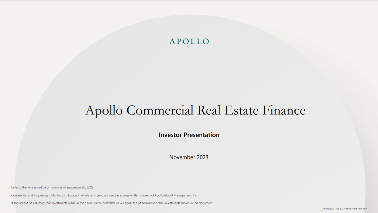 Apollo Commercial Real Estate Finance, Inc.