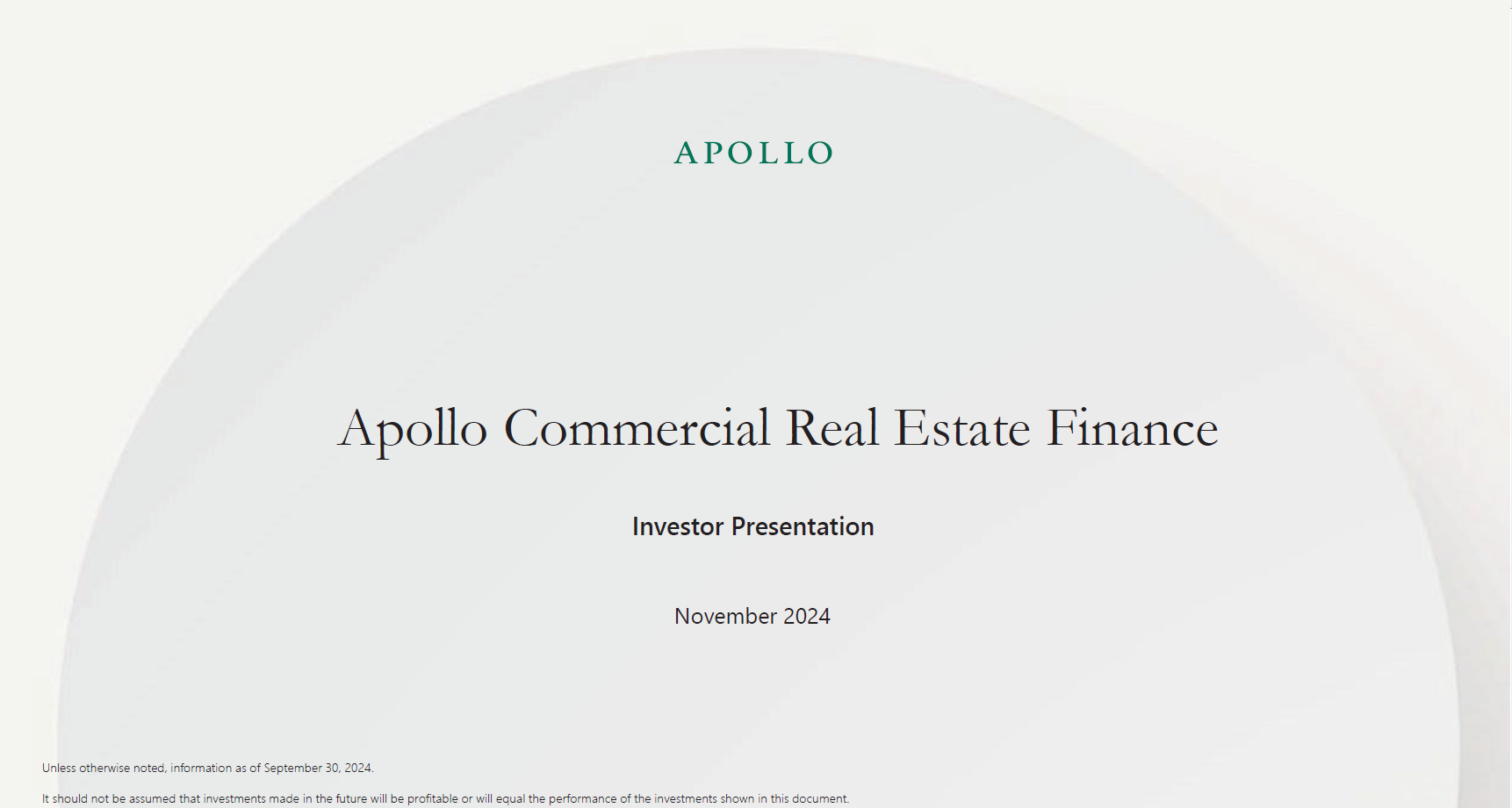 Apollo Commercial Real Estate Finance, Inc.